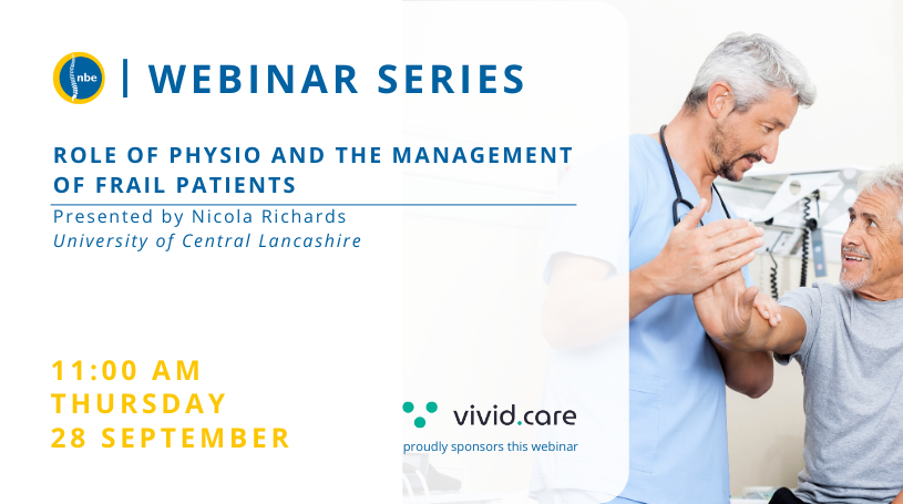 NBE Webinar Series: Role of Physio and the Management of Frail Patients | National Back Exchange